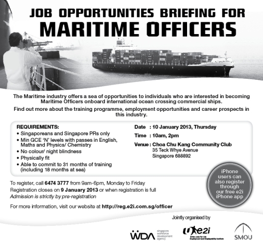 Tripartite Nautical Training Award Recruitment Drive