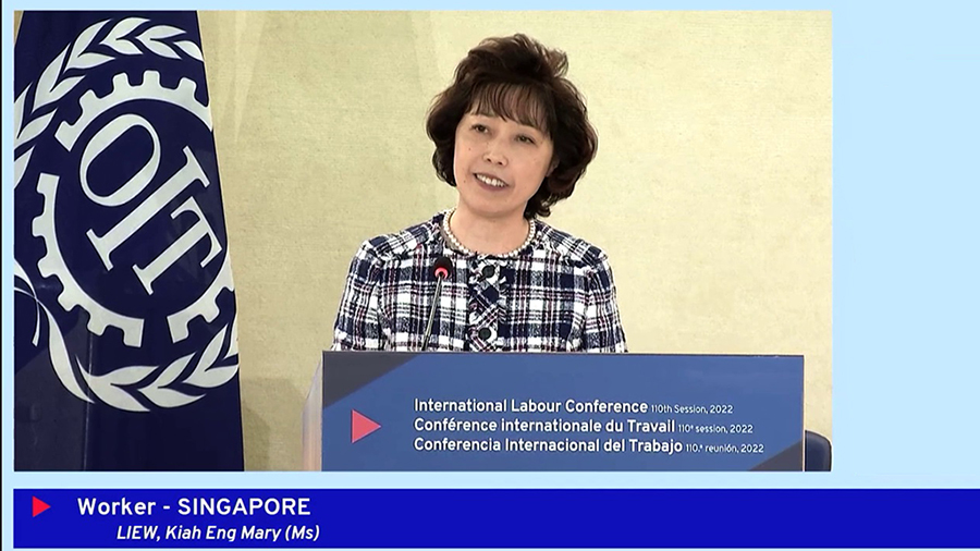 Plenary Speech by NTUC President Mary Liew at 110th Session of the ...